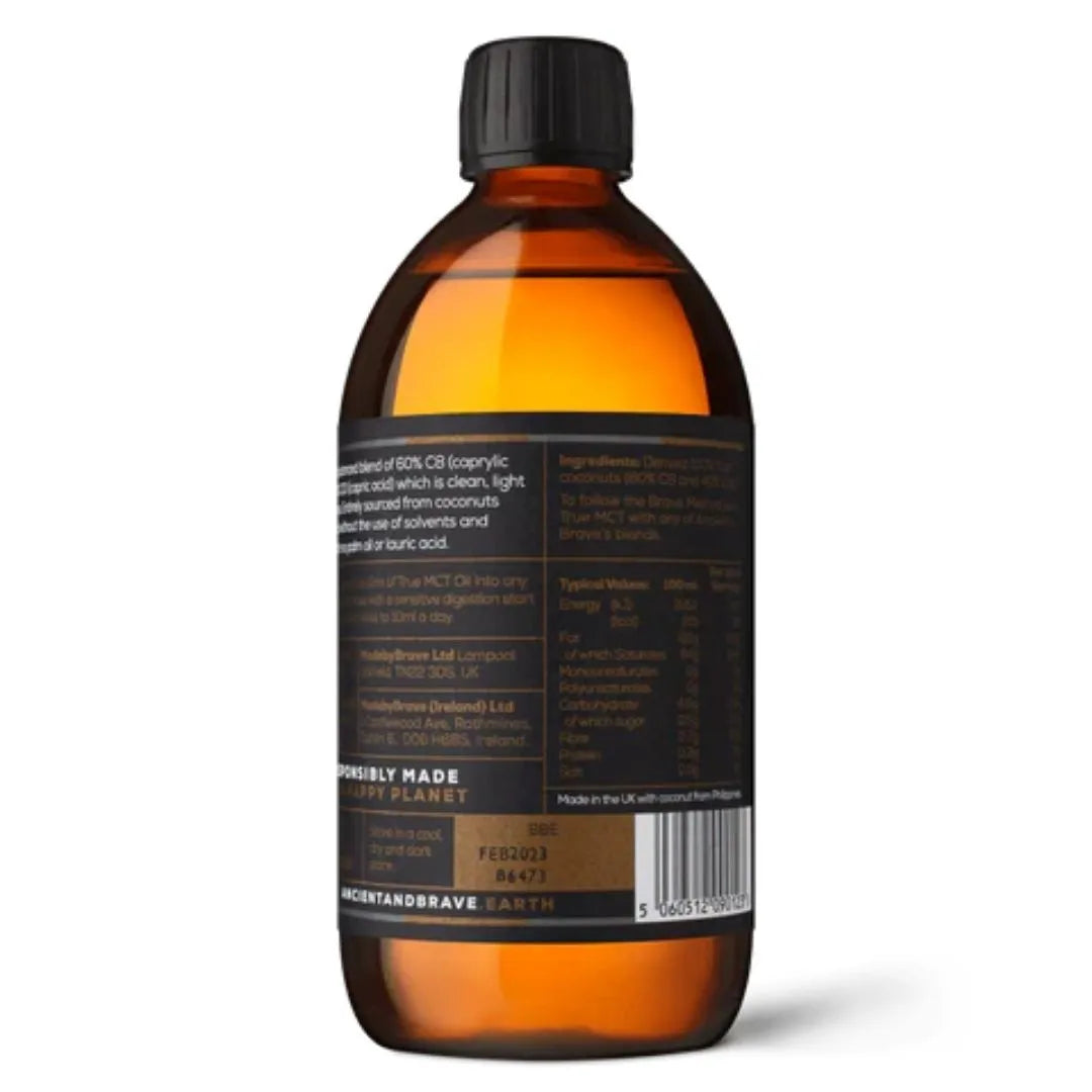 Ancient + Brave True MCT Oil | Clean Energy Oil for Focus & Endurance