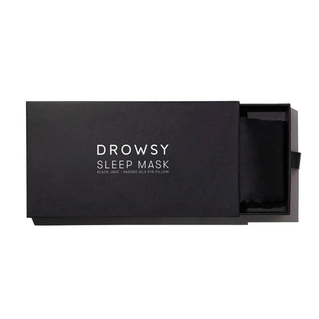 DROWSY Silk Sleep Mask - Black Jade – The Skincare Edit