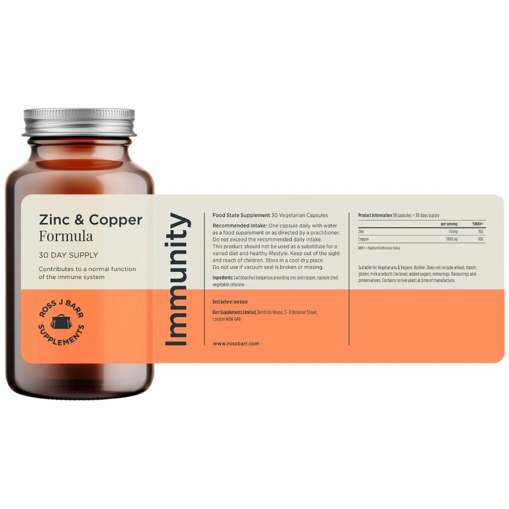 Ross J. Barr Zinc & Copper Formula, 30 Tablets