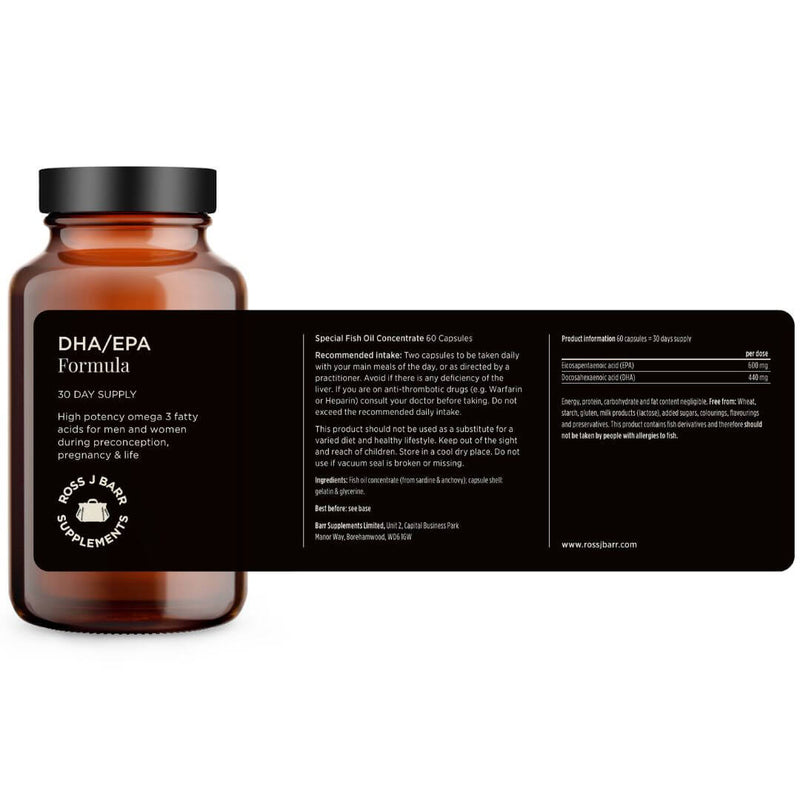 Ross J. Barr Fish Oil DHA / EPA Formula, 60 Tablets